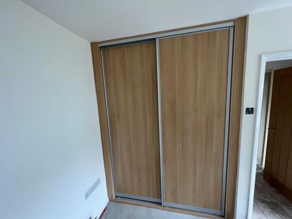 Oak Sliding Wardrobe - Armada Kitchens & Bathrooms